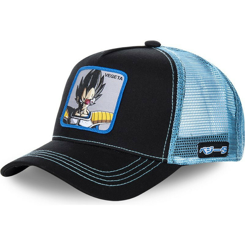 Модная бейсболка Dragon Ball Goku Vegeta Anime Snap-On Cotton для мужчин и женщин в стиле хип-хоп с сеткой Trucker Cap