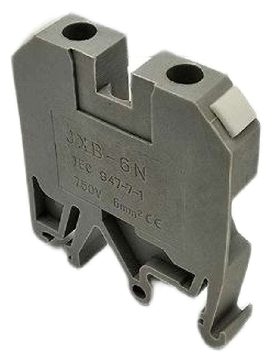 ЗНИ-6 "Техэнерго" Арт. ZN1-006-K03, Клеммная колодка на DIN-рейку, JXB- земля, 750V, 6 мм2