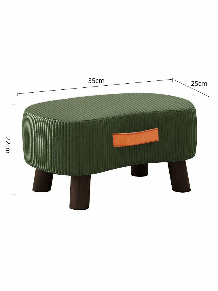 Пуфик на ножках Oqqi, низкий мягкий пуф в детскую, банкетка для прихожей, подставка под ноги, 22x25x35 см