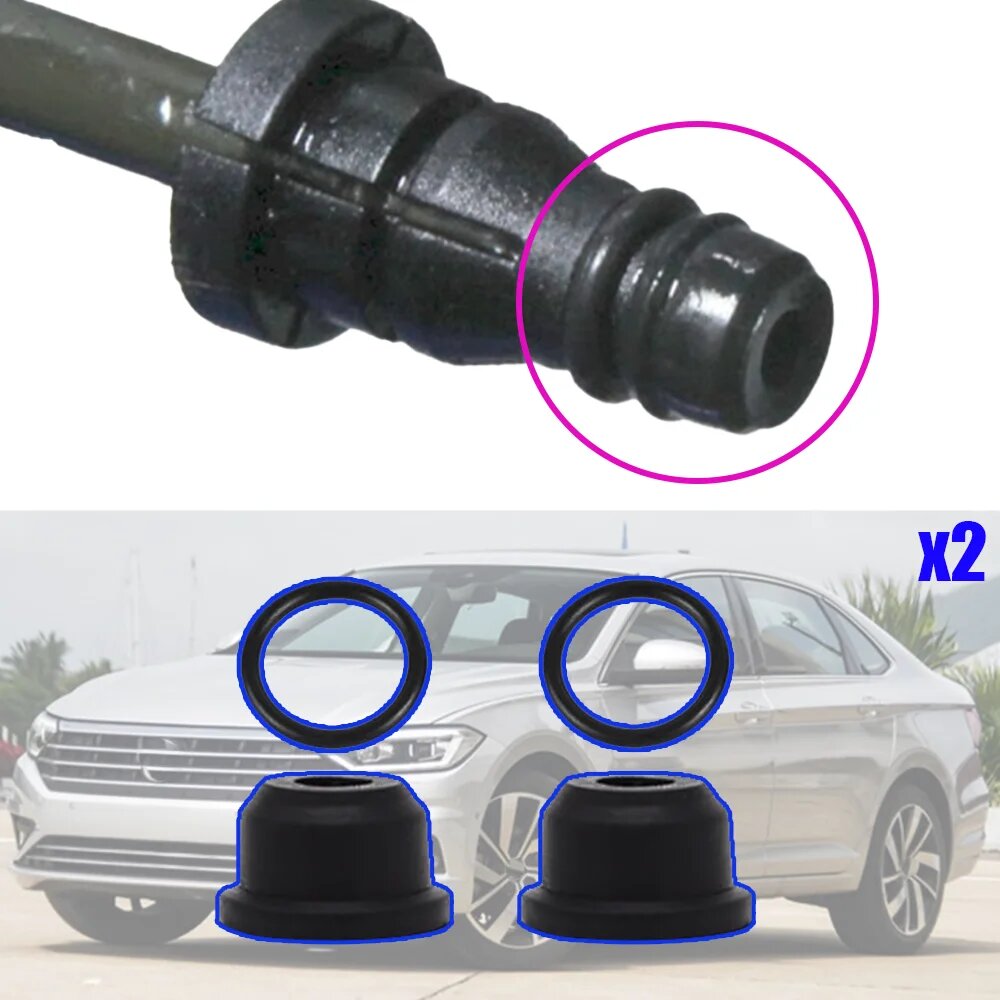 2 комплекта уплотнений главного цилиндра сцепления, черный комплект для ремонта Audi A1 8X A3 8V A6 C7 Q2 GA Q3 8U TT FV 1K 0798741 02F 141143 A