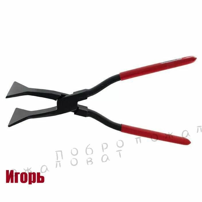 Кровельные клещи для конвертов, прямые 100мм, накладное, черный, красный3