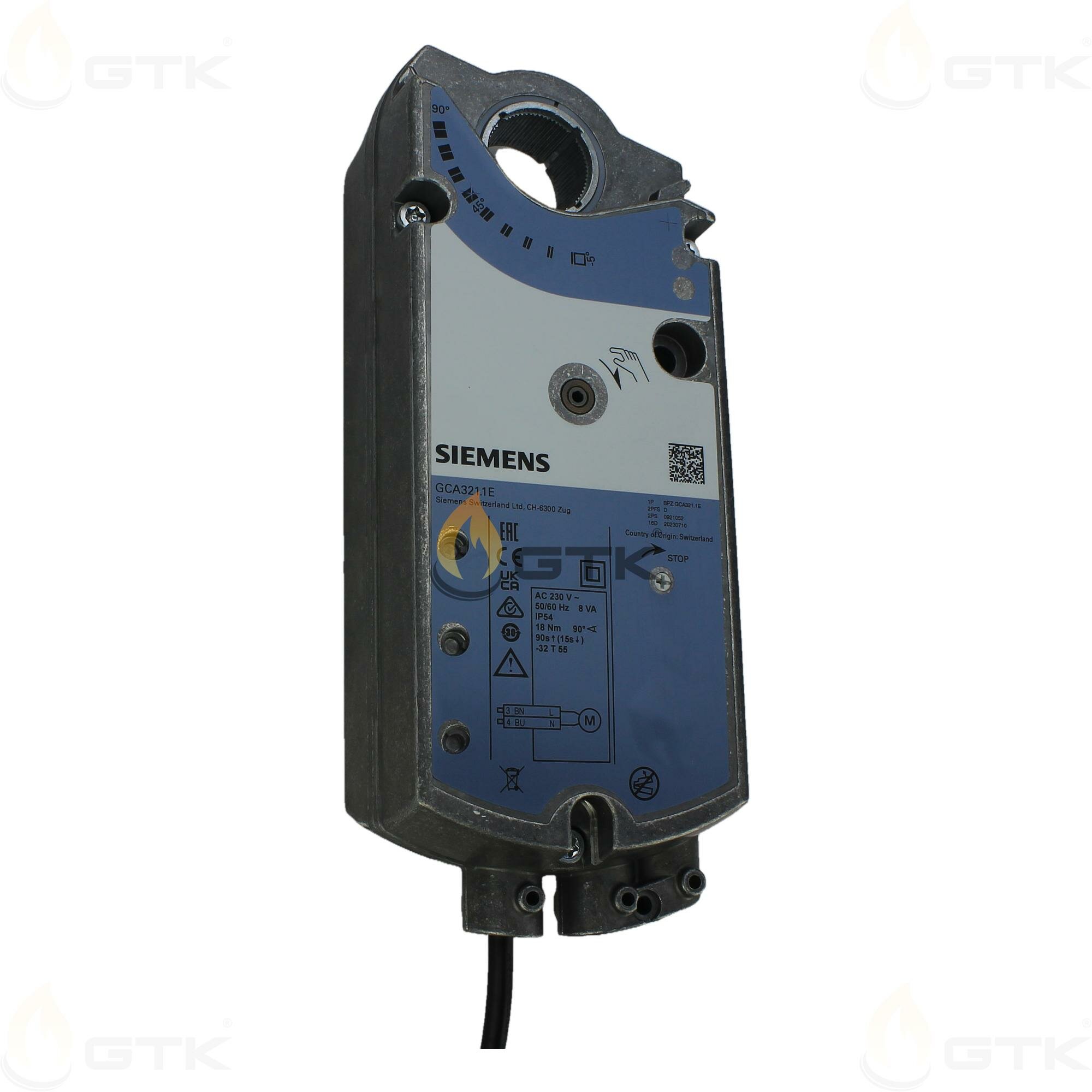 Привод воздушной заслонки Siemens GCA321.1E