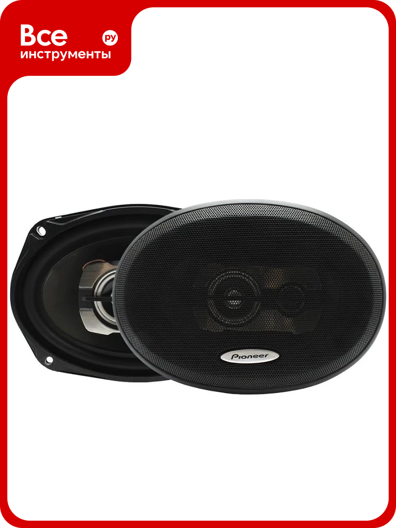 Акустическая система PIONEER TS-A6997S – коаксиальная колонка с овальным диффузором, повышенная чувствительность