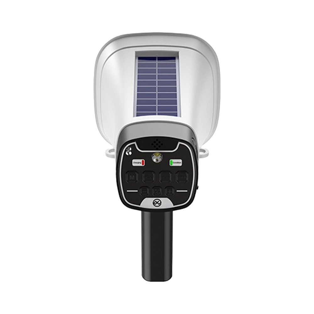 Портативный беспроводной мегафон-динамик на солнечных батареях с Bluetooth, звуковой сигнализатор для использования на открытом воздухе, многофункциональный ручной усилитель с подсветкой, легкий ремешок для публичных выступлений, мероприятий и тренировок.