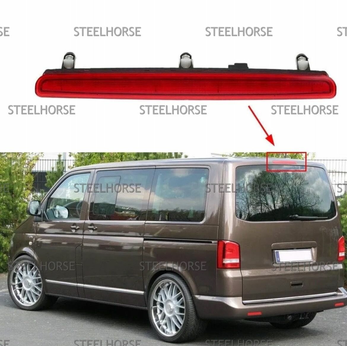 Фонарь задний крышки багажника (стоп сигнал) VW Transporter T5 2003-2015