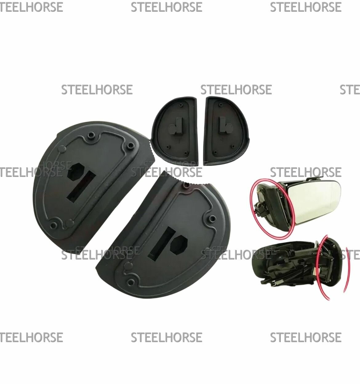 Уплотнитель зеркала (к-кт 2шт) Mercedes C W202 1993-2000