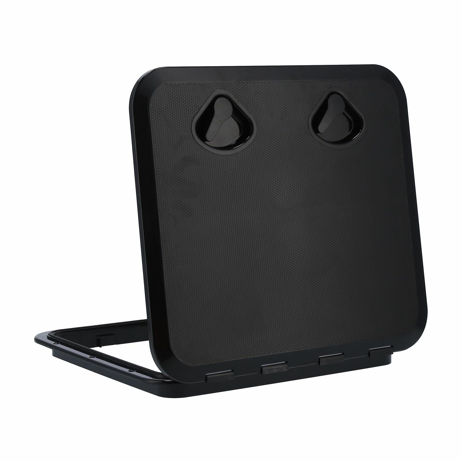 Крышка люка для смотрового люка на палубе с защитой от УФ-излучения и замком для морского катера 20x18 дюймов (черная)