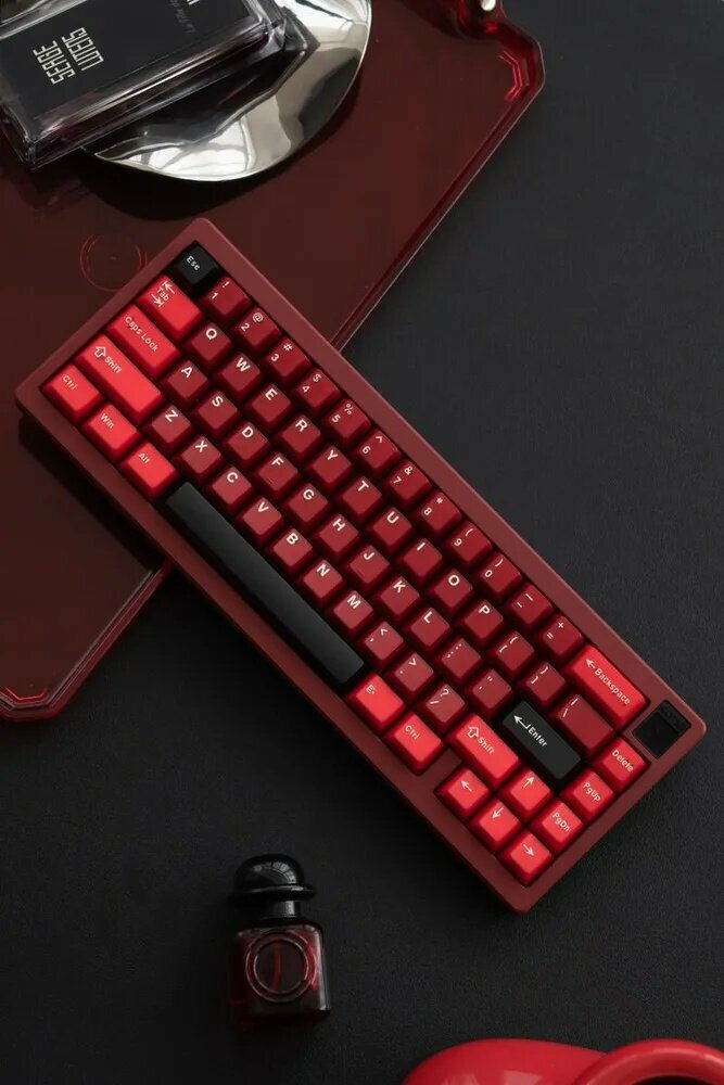 Кейкапы для клавиатуры -Синий колпачко , 164 шт PBT+PC Двухцветное литье под давлением