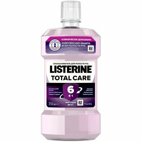 Ополаскиватель для полости рта Listerine Total Care Stay White 250мл