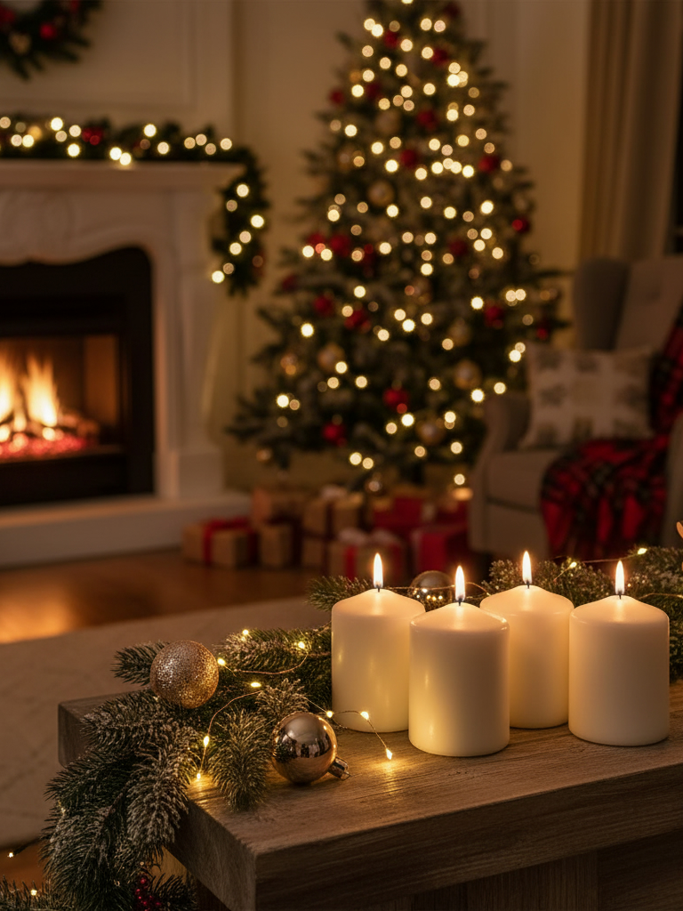 Свечи восковые Икеа Хемшо набор свечей белый, 4 шт. хлопок 8 см