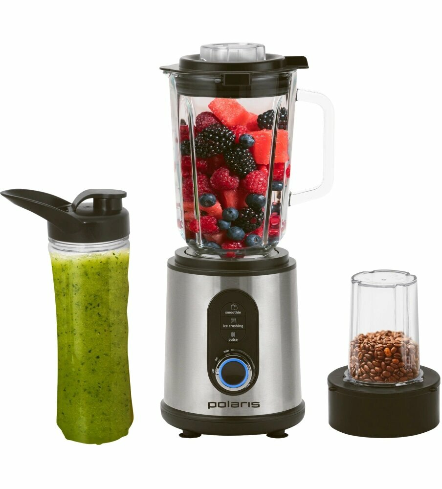 Блендер стационарный Polaris PTB 1834G серебристый