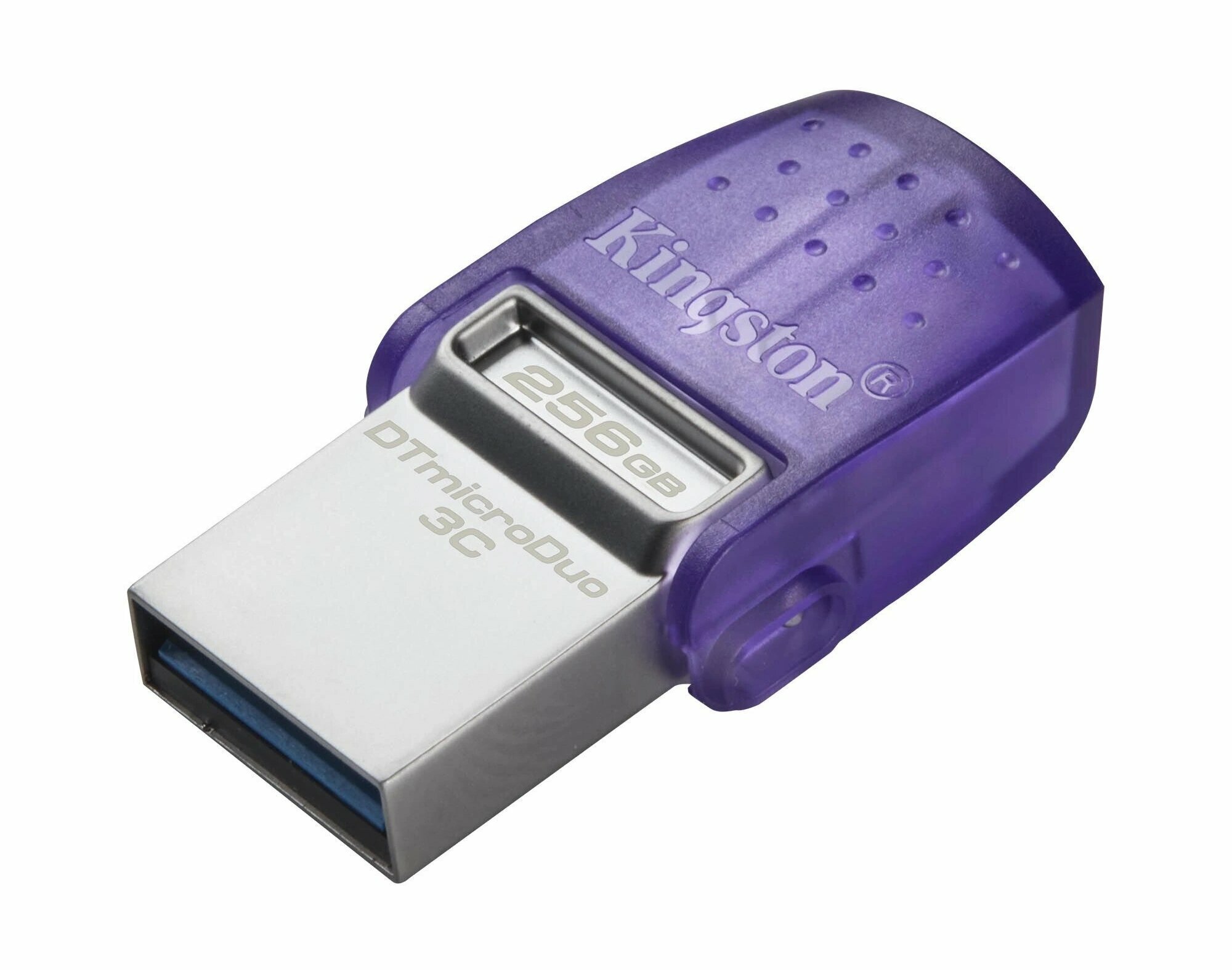Флешка Kingston DataTraveler microDuo 3C 256ГБ USB3.0 фиолетовый (DTDUO3CG3/256GB)