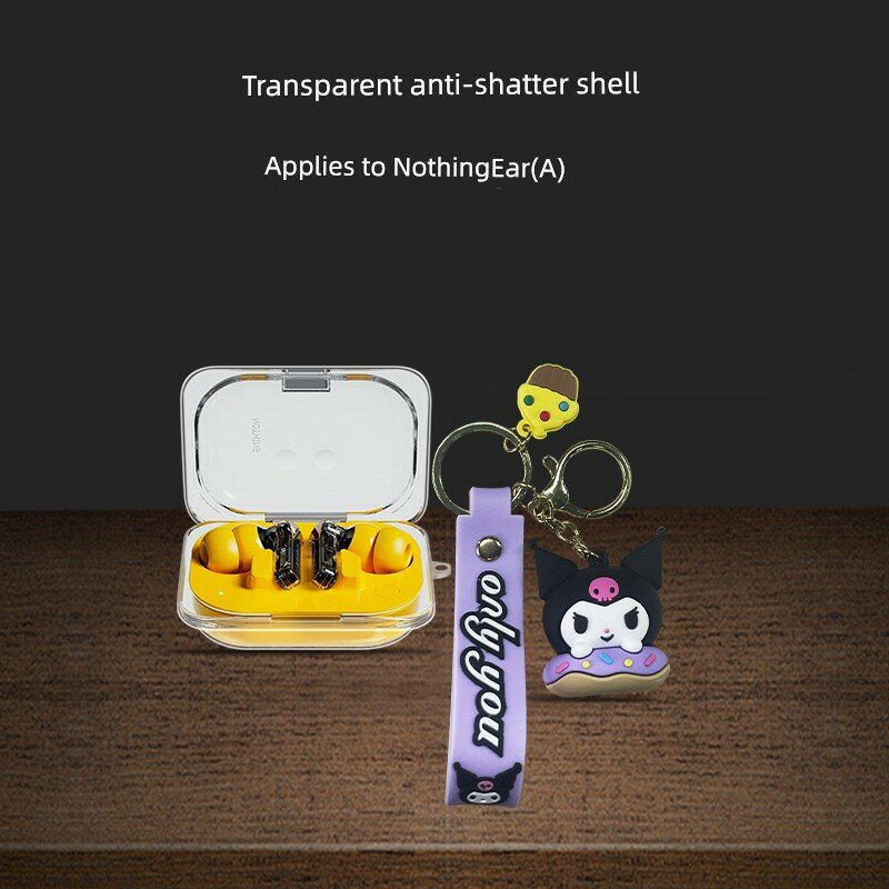 Чехол для Nothing Ear (a) прозрачный, защитный, полностью закрывающий, противоударный, для Bluetooth-наушников Nothing