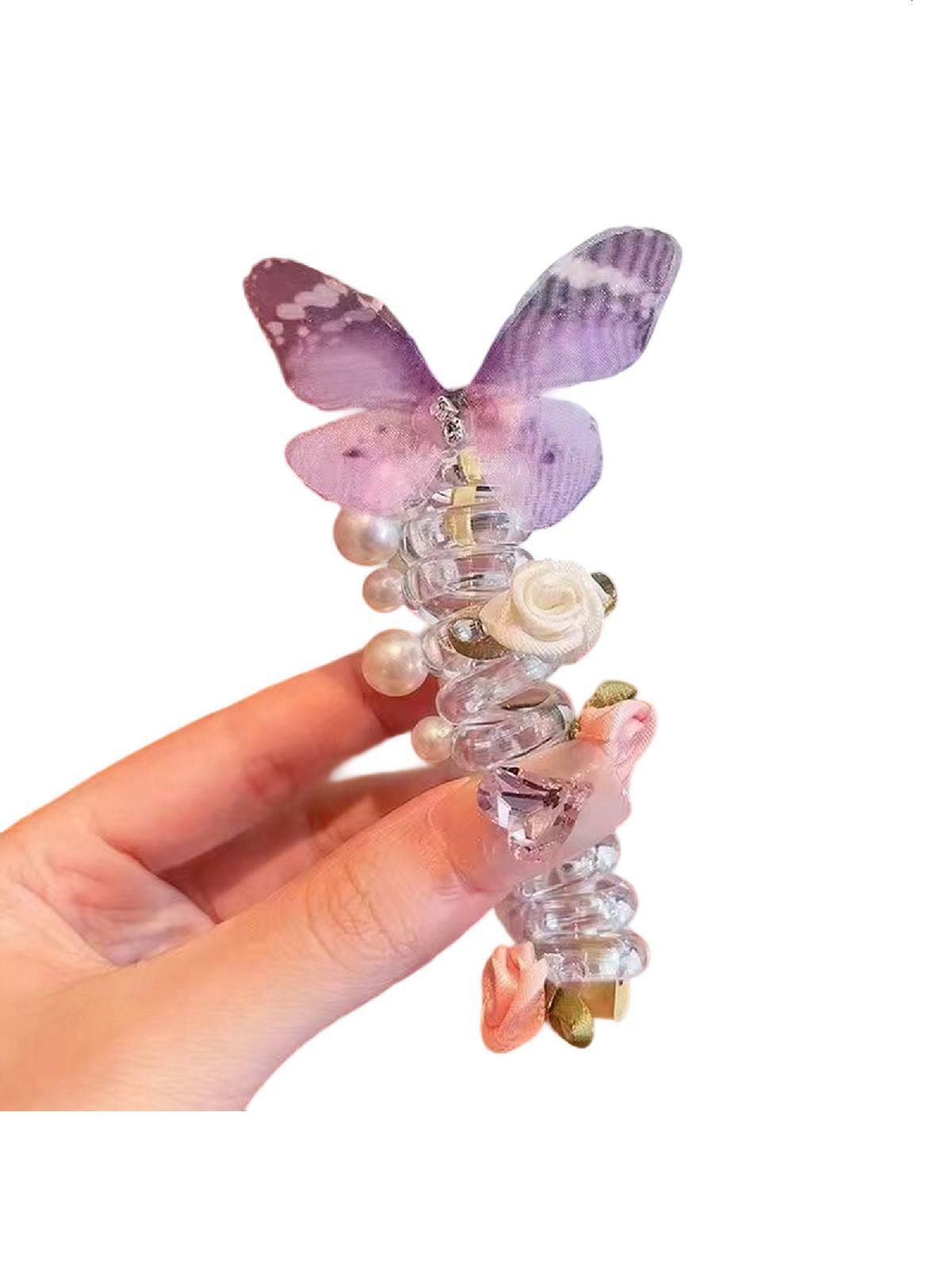 Красочные спирали, Резинки для волос, Эластичные Резинки для волос для девочек, Аксессуары для хвостов для длинных волос