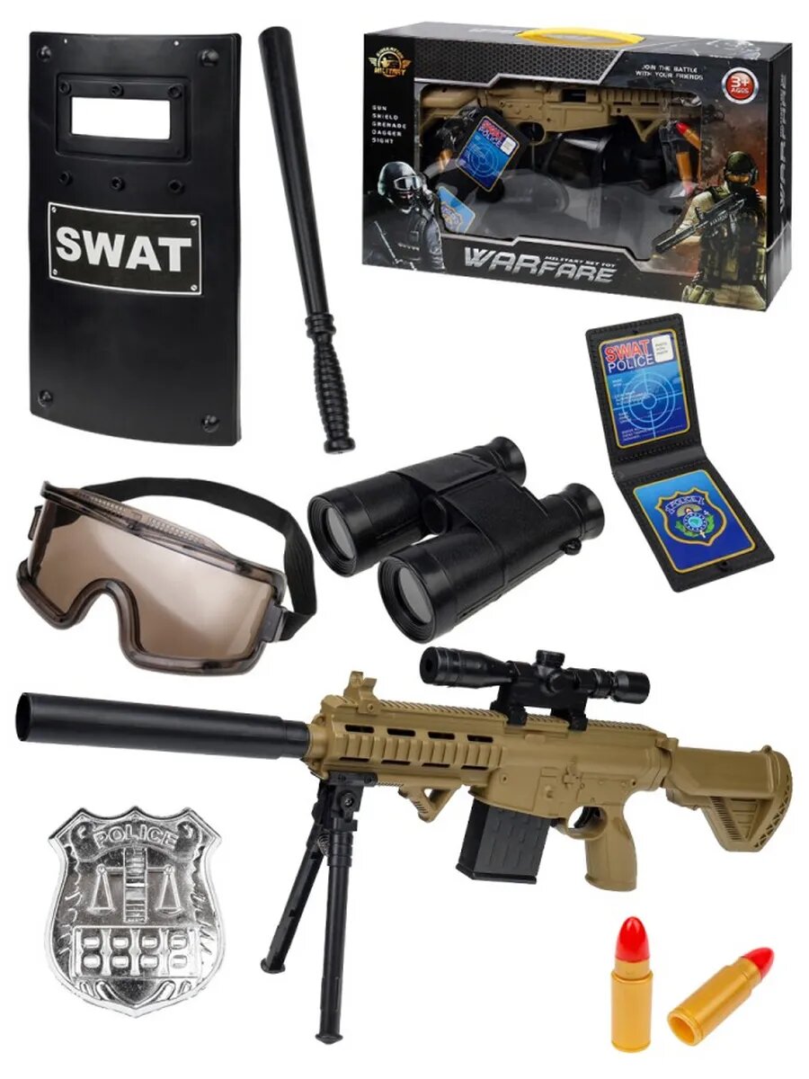 Набор полицейского. Защита.(7 предм, в кор.)(40х8,5х23 см). А