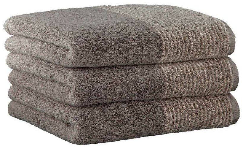 Полотенце махровое Cawo Two-Tone 80x150см, графит, плотность 526 г/м2, 100% хлопок