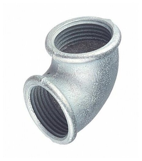 Угол сантехнический / Угольник 90 сантехнический 1" внутренняя чугун оцинкованный