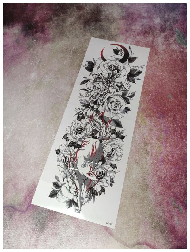 Тату рукав "Рукав цветы" (Цв: Разноцветный )