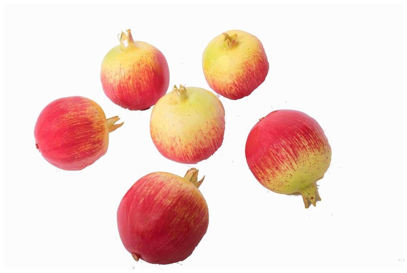 Искусственные цветы Holodilova "Гранат", пенопласт, цвет красный/желтый, 6 штук