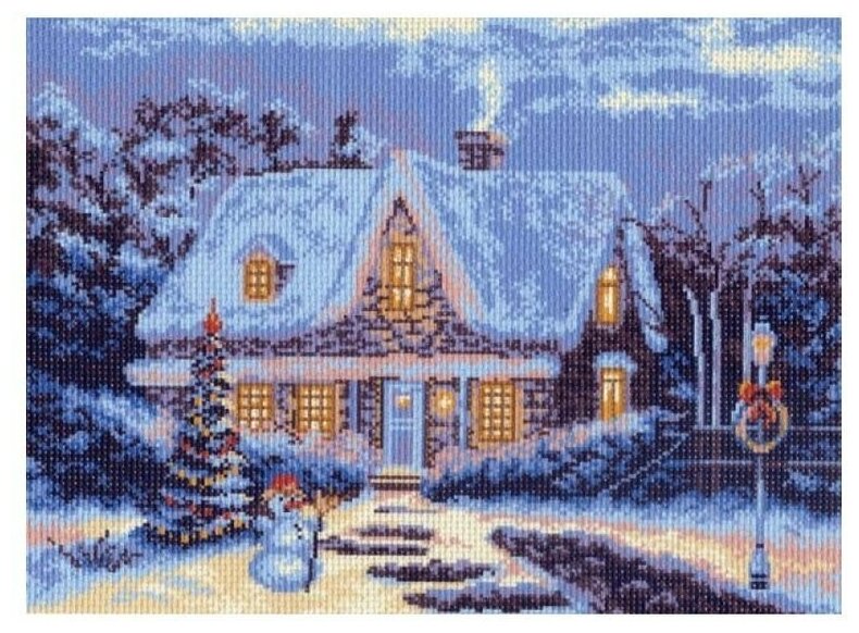 Рисунок на канве Матренин Посад "Зимняя сказка", 37x49 см