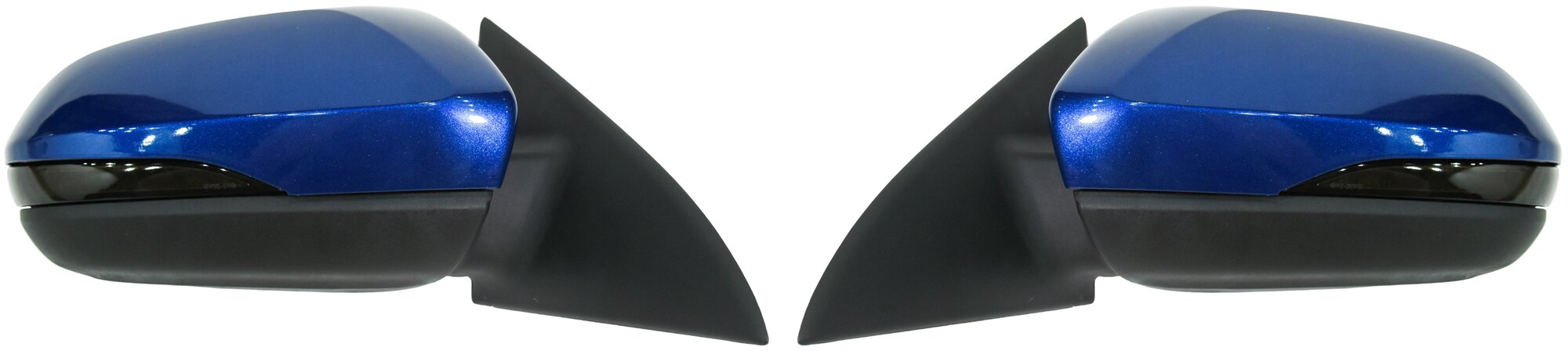 Комплект боковых зеркал заднего вида ВАЗ / для Лада Веста 2180 / цвет Дайвинг (синий) / электропривод / обогрев / повторитель темный (бегающий)