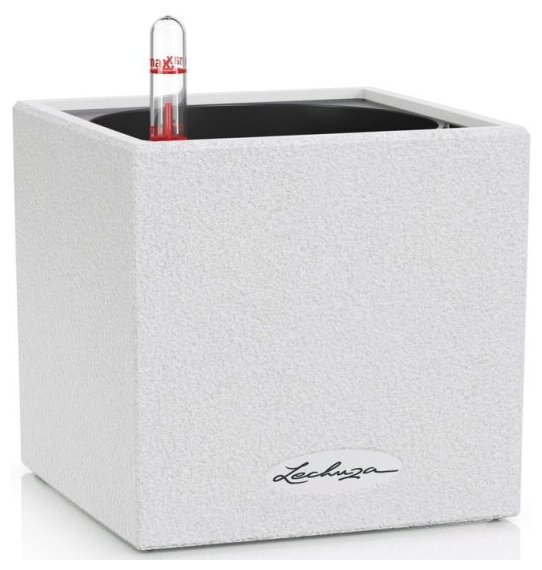 Кашпо Lechuza CANTO Stone 14 белый кварц