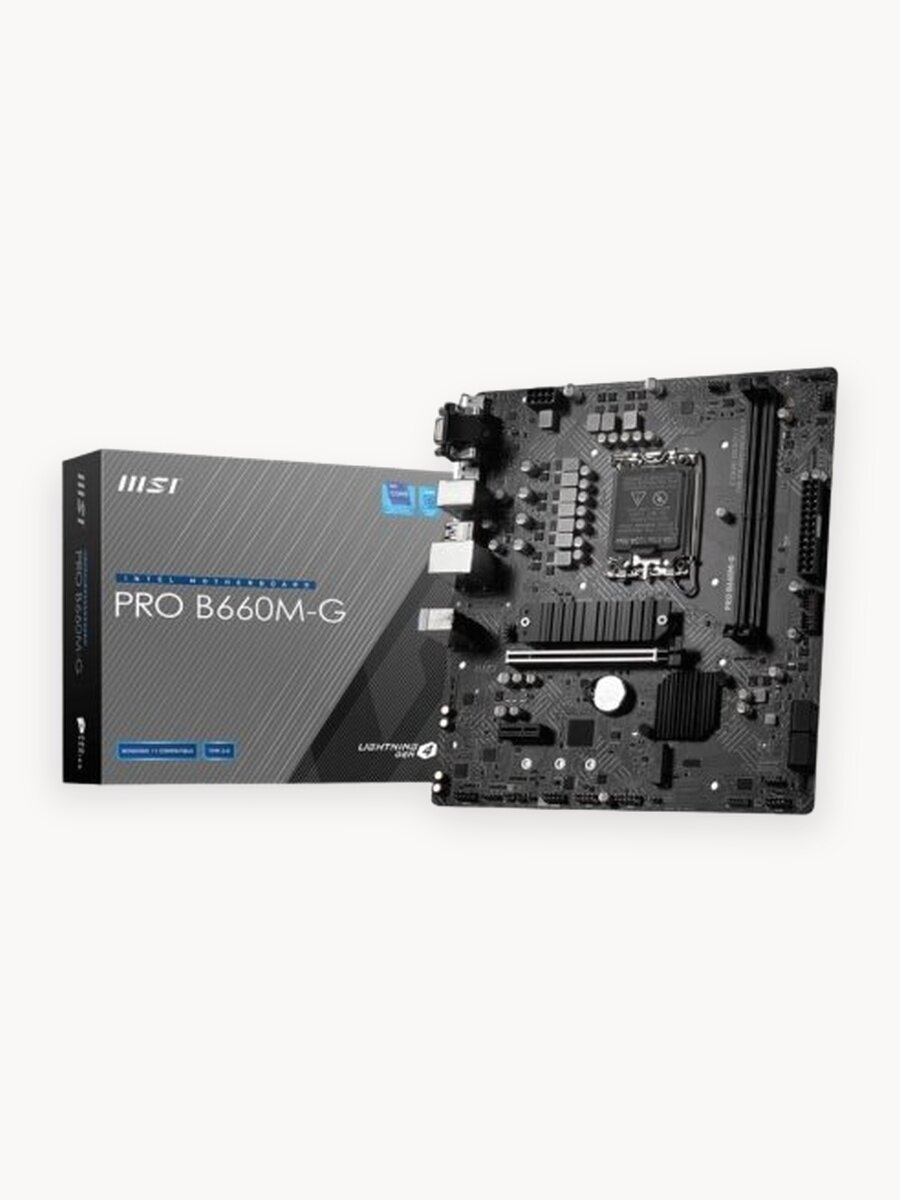 Материнская плата Msi PRO B660M-G DDR4 (LGA1700, mATX)