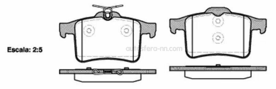 REMSA 142800 1428 00 [C2D3792] ! колодки дисковые з.\ Jaguar XF 5.0 Supercharged 10>