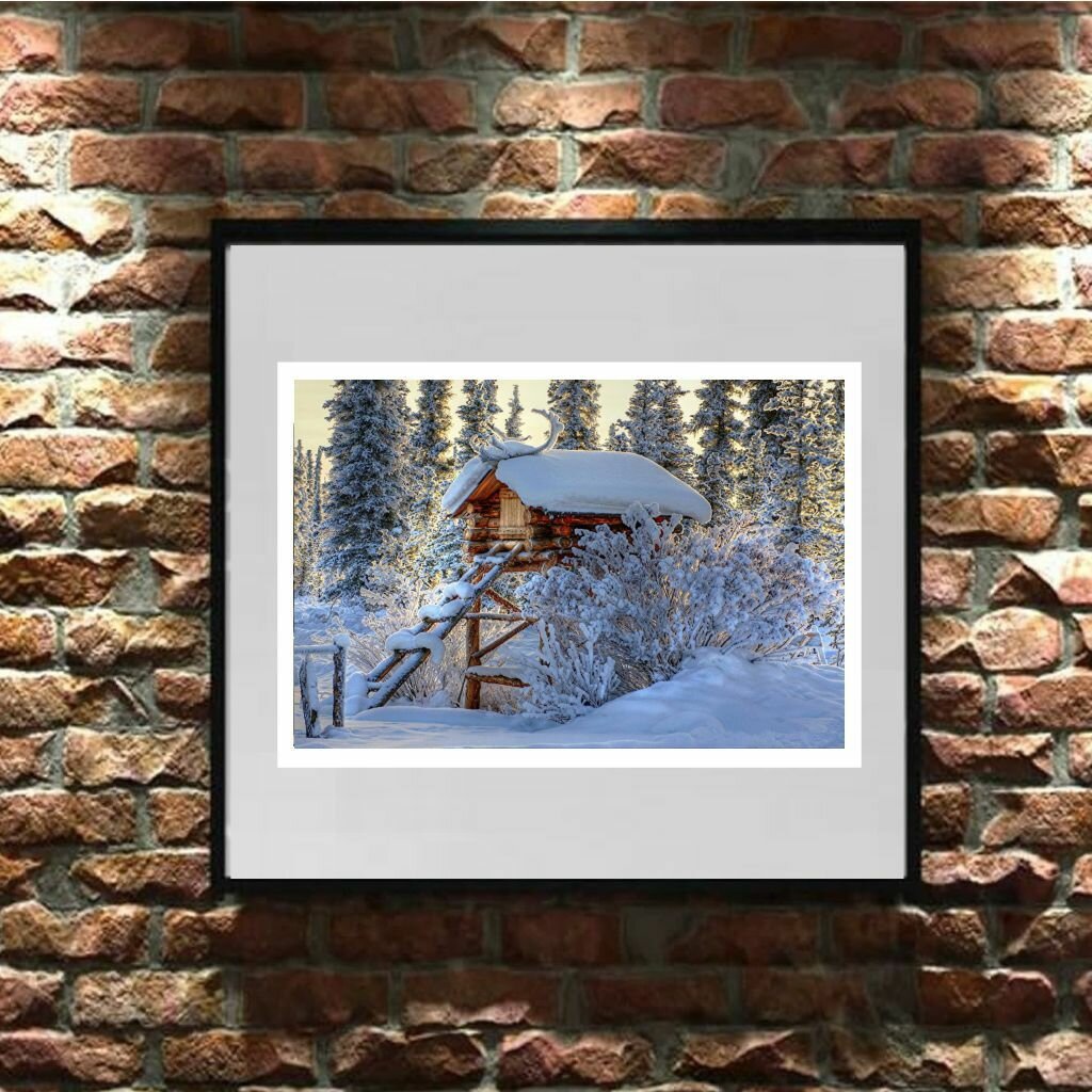 Плакат "Зимняя сказка в Новый год" для интерьера А3