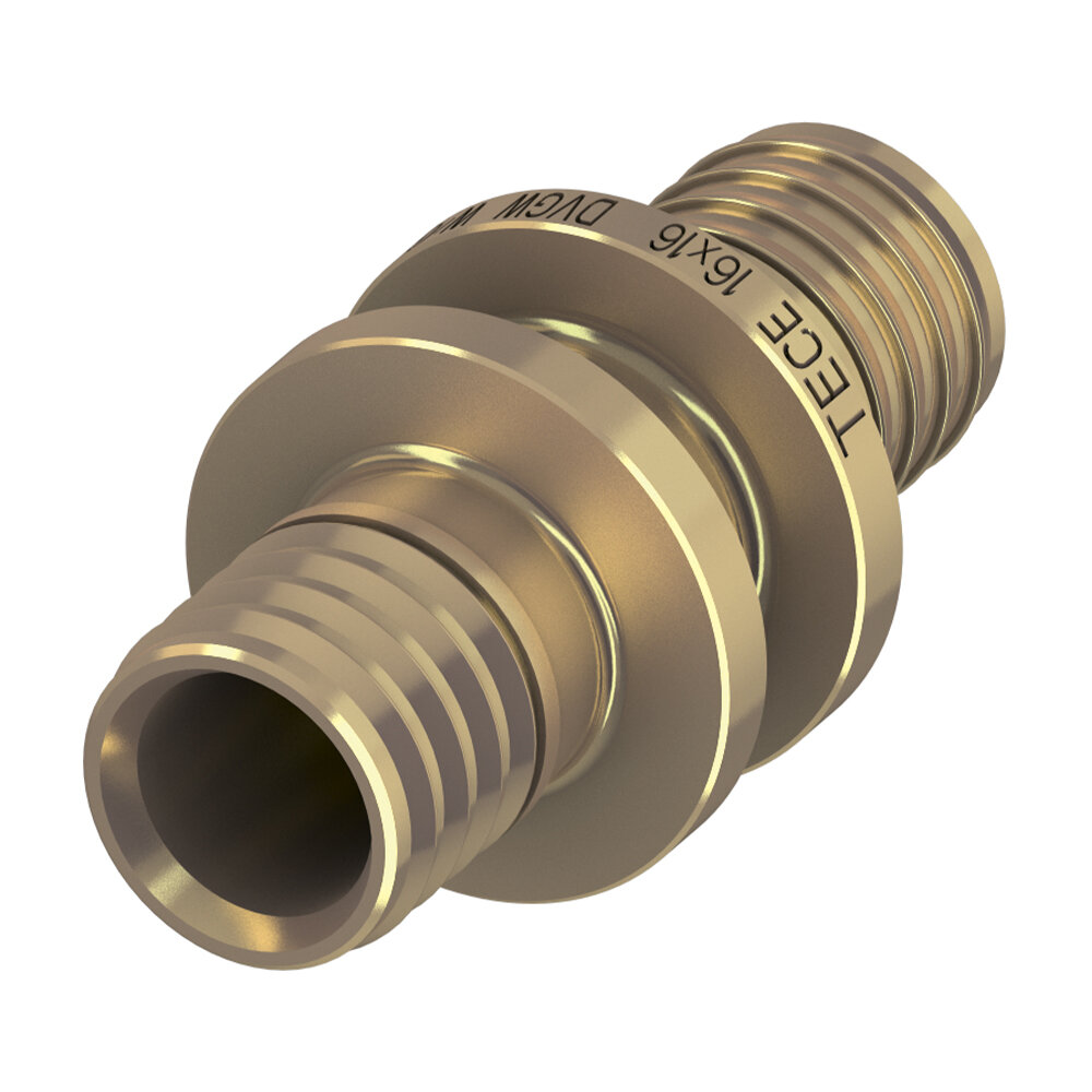 766020, Соединение труба-труба 20/20, латунь