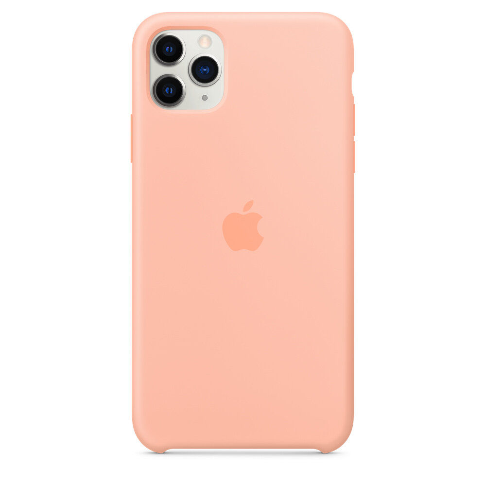 Чехол силиконовый Apple iPhone 11 Pro Max Silicone Case Grapefruit (Розовый грейпфрут) MY1H2ZM/A