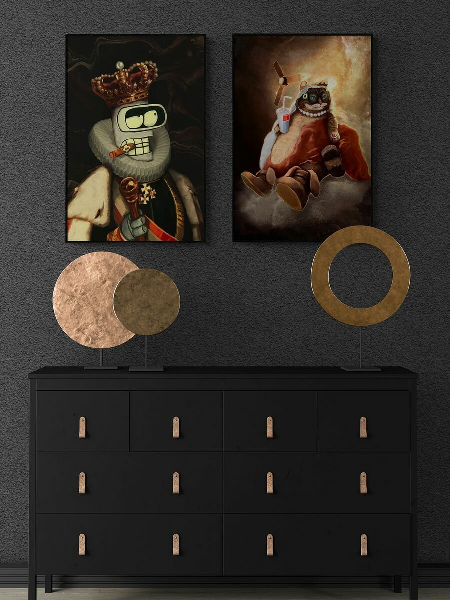 Набор из двух постеров Король Бендер и Кошка Юнона