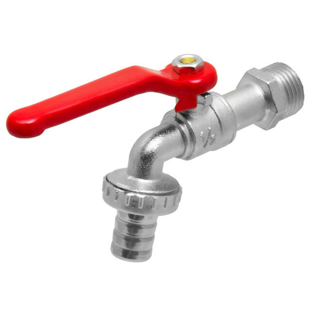 AQUALINK кран шаровый водоразборный штуцер 1/2 дюйма ручка для бытового водопровода