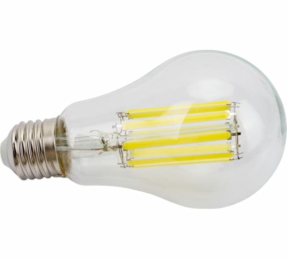 General филамент ЛОН A65S E27 25W 6500K 6K 60x105 (нитевидная) прозр. 661006