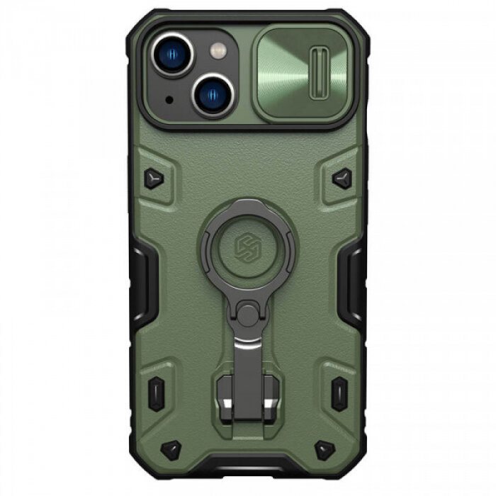 Nillkin CamShield Armor Magnetic Противоударный чехол для магнитной зарядки с кольцом для iPhone 14 Plus с защитой камеры