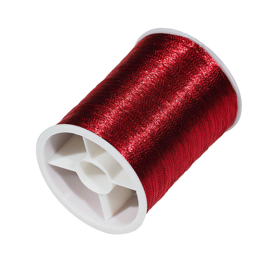 Нить металлизированная 50 м / красный