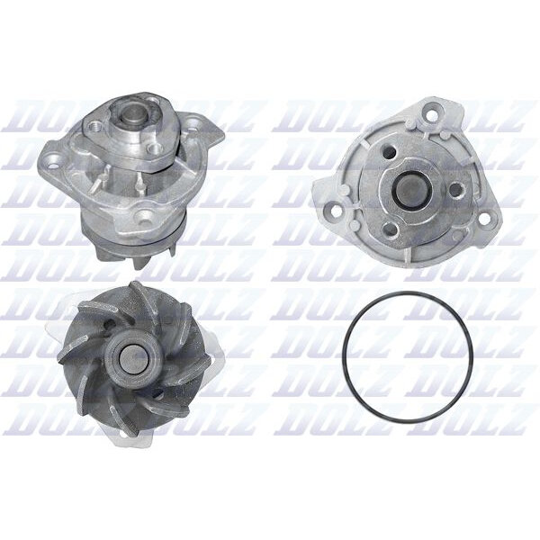 Насос водяной помпа для автомобиля Audi Volkswagen Seat Skoda Ford Porsche, DOLZ A202 (1 шт.)