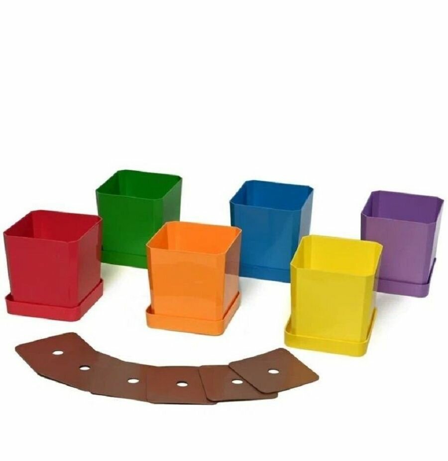 Набор горшков для рассады 6х0,5л