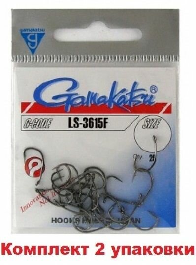 Крючок рыболовный Gamakatsu LS-3615 F № 12 ( 2 упк. по 25шт.)