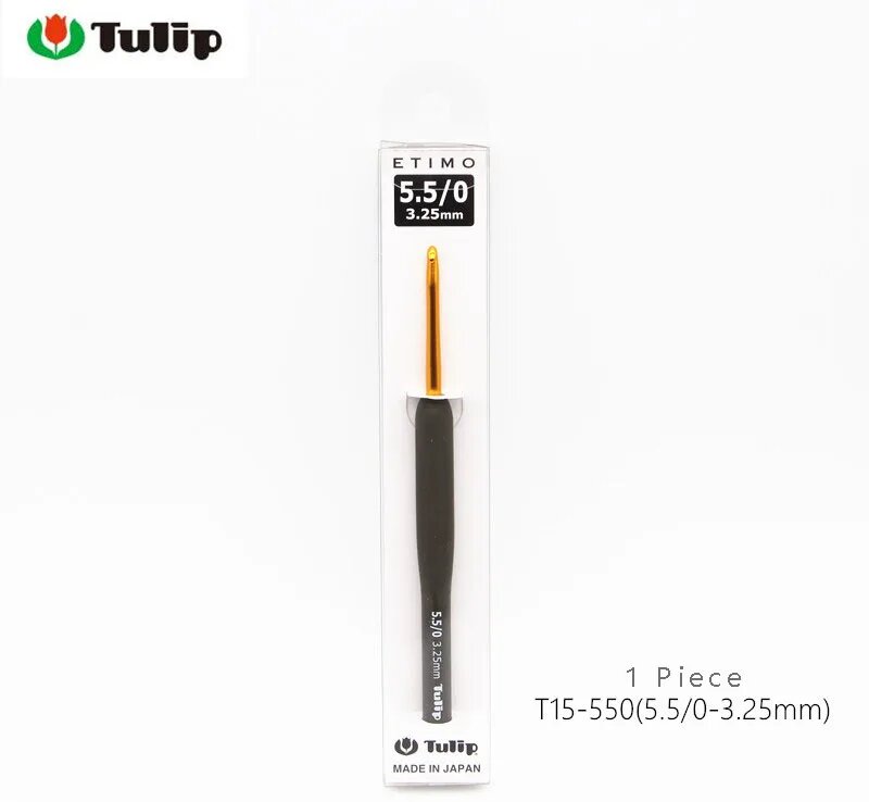 Крючок для вязания Tulip Etimo 5.5/0 (3.25 мм), белый