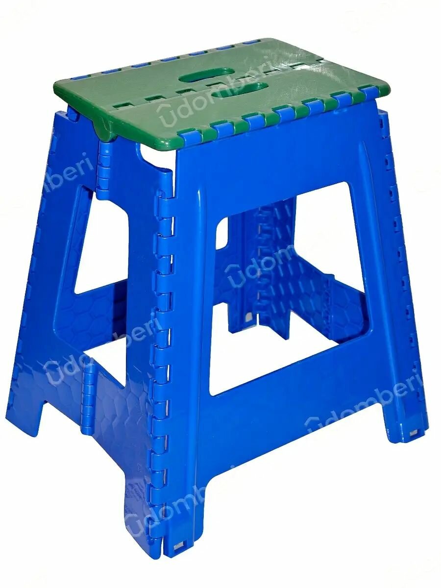 Табурет для кухни и дачи складной пластиковый до 150 кг