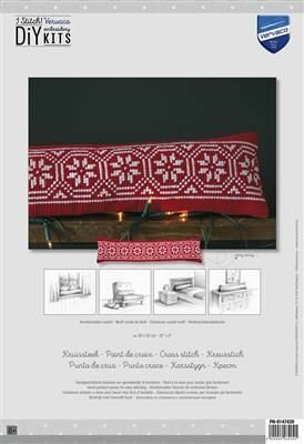 PN-0147439 Набор для вышивания (подушка-исключатель) 80 х 20 Рождественский мотив Vervaco