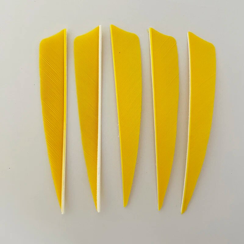 Правое крыло перья индейки для стрел 50 шт. Желтый, Yellow