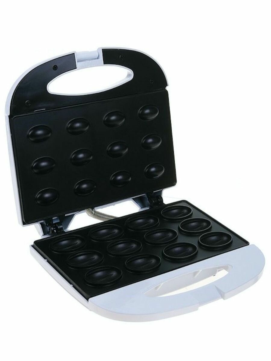 Вафельница Willmark NM-1275 для мучных орешков, антипригарное покрытие, белый