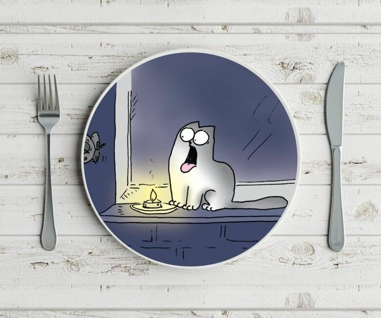 Тарелка Simon s Cat, Кот Саймона №1