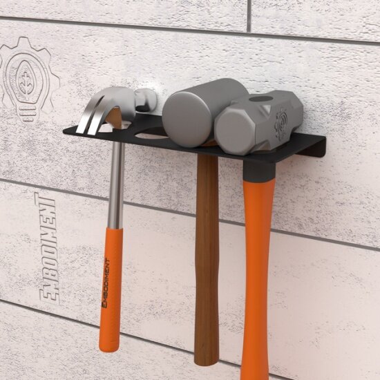Держатель органайзер Embodiment для молотков и кувалд, настенный, черный
