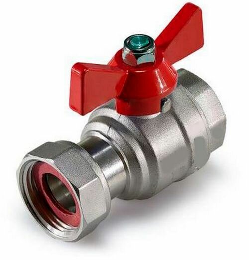 Кран шаровой прямой с накидной гайкой и внутренней резьбой 3/4" TIM BV209-C03FN