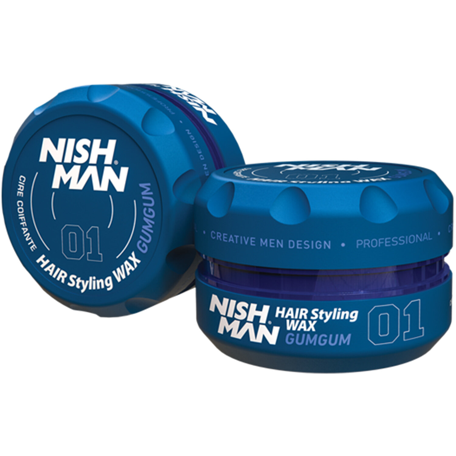 Воск для волос NISHMAN AQUA HAIR STYLING WAX 01 GUMGUM Аромат: жевательная резинка «Бабл-Гам», 30 мл