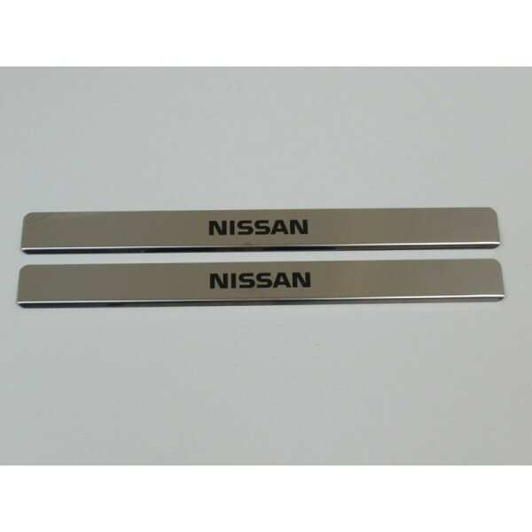 Накладки на пороги Nissan Juke (2010-.) из нержавеющей стали (комп 2шт.) (10219)