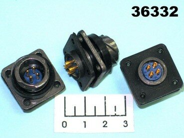 Разъем 4pin штекер в панель FQ14-4ZJ